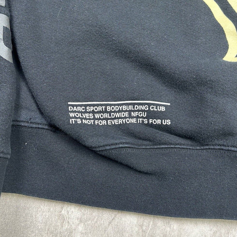 Darc Sport Wolves Forever Black 428/1000 Bodybuilding Wolf Hoodie Men ...